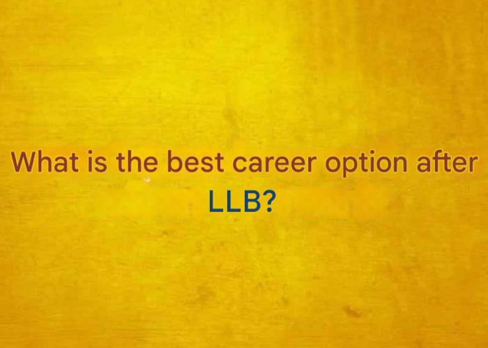 What are the best career options after LLB?